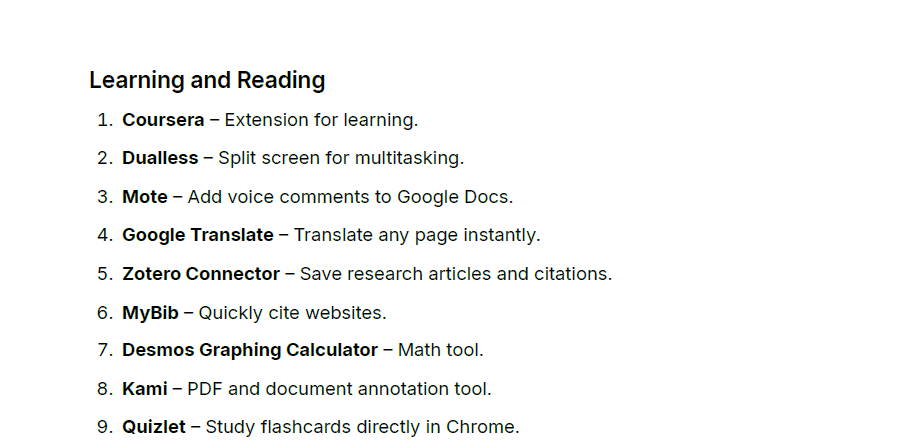 100 Useful Chrome Extensions – UNESPC
